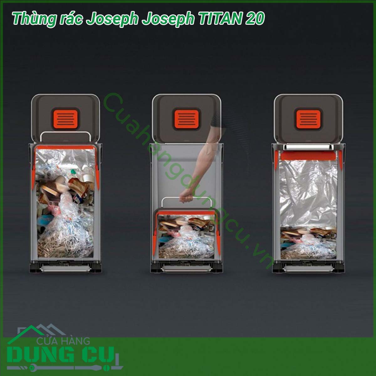 Thùng rác Joseph Joseph TITAN 20